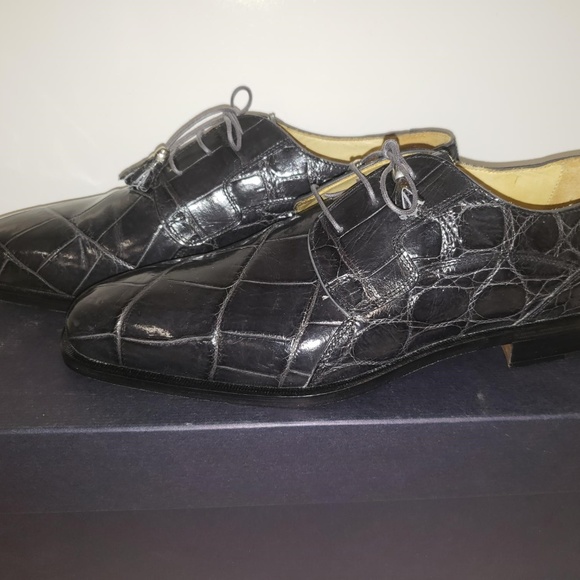 Traversi | Shoes | Traversi Mens Alligator Plomb Shoes Made In Italy ...